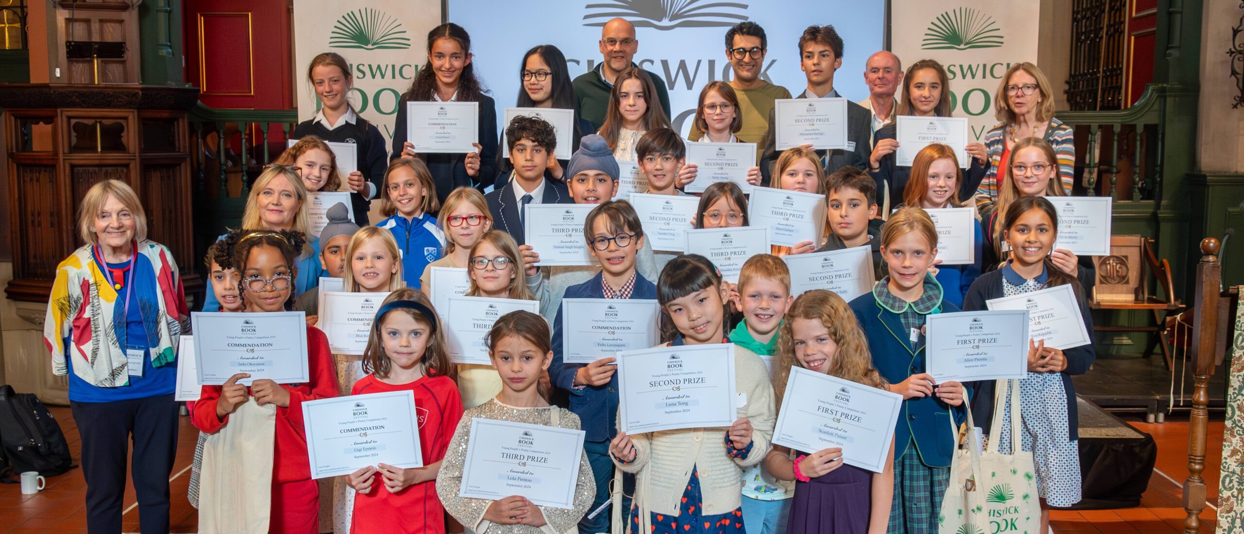 2024 Young Poets Competition Prize Winners - Chiswick Book Festival
