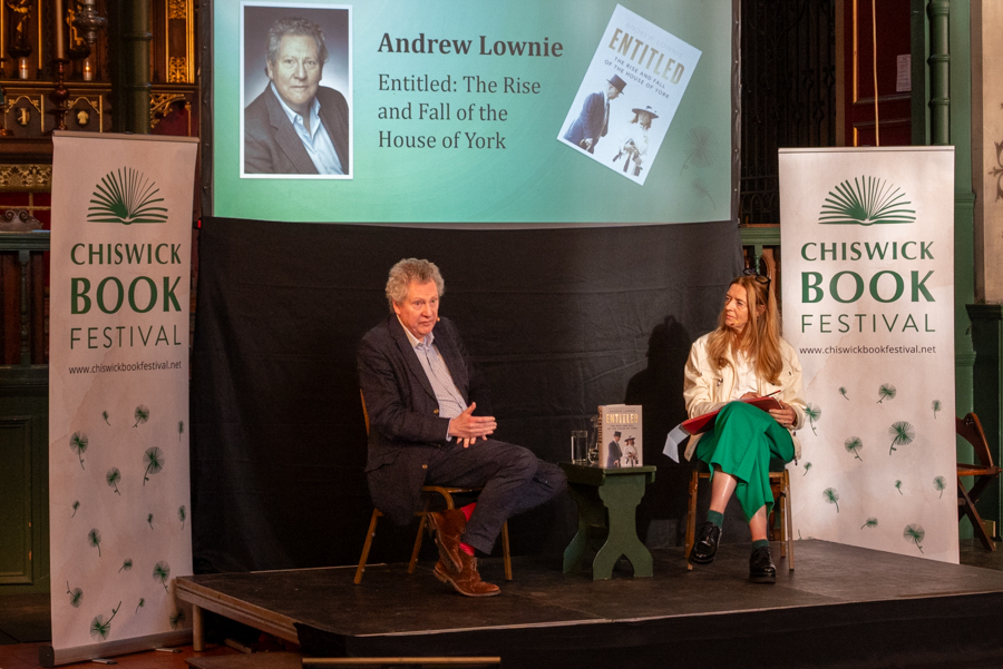 Andrew Lownie & Julia Wheeler at 2025 CBF - Chiswick Book Festival